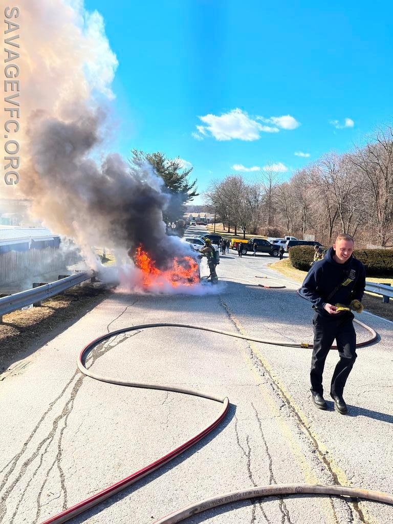 Mid Day Auto Fire - Savage Volunteer Fire Company