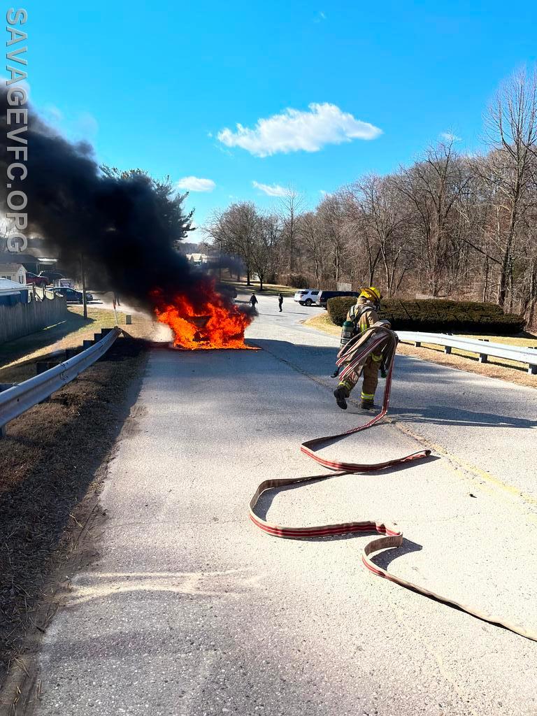 Mid Day Auto Fire - Savage Volunteer Fire Company